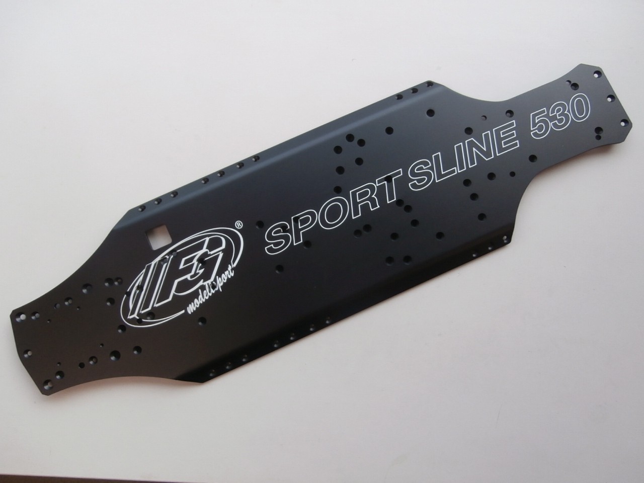 Black Alloy Chassis Plate 530mm petrol 4WD