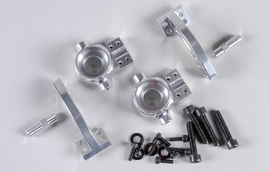 Alloy front hub set, 3mm offset.